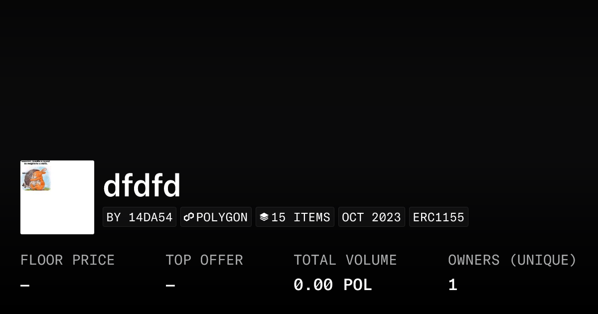 dfdfd - Collection | OpenSea
