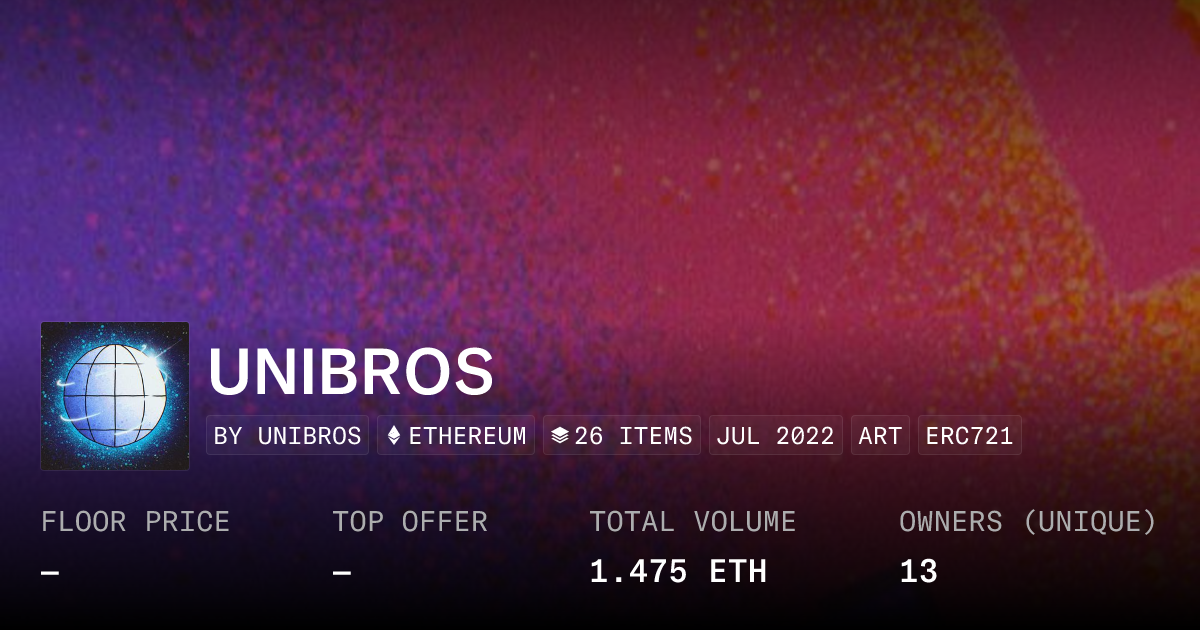 UNIBROS COLLECTION - Collection | OpenSea