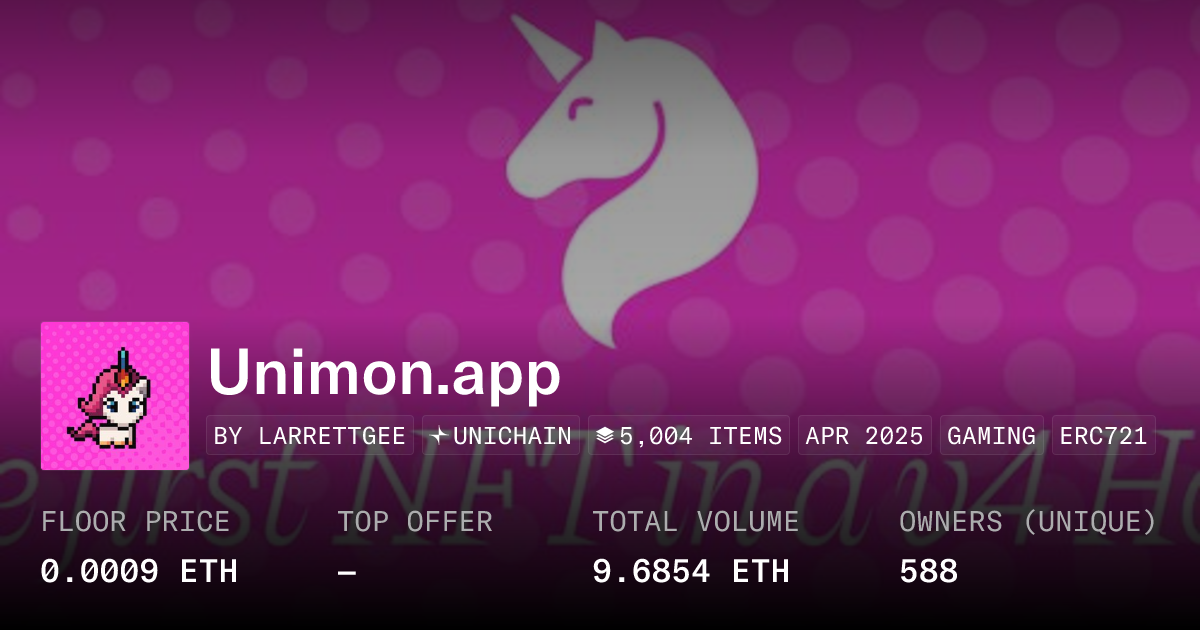Unimon.app - Collection | OpenSea