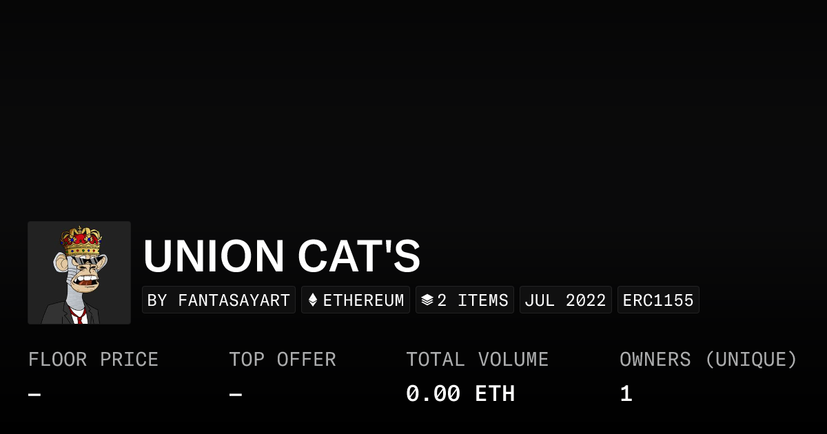 UNION CAT'S - Collection | OpenSea