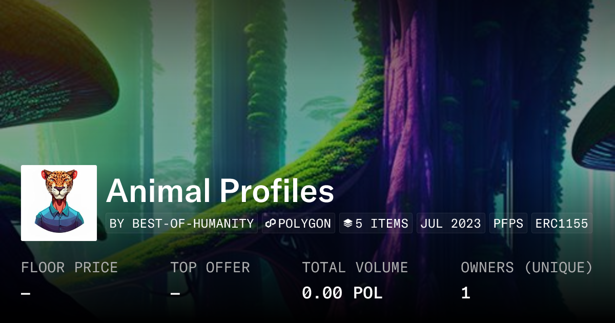 Animal Profiles - Collection | OpenSea