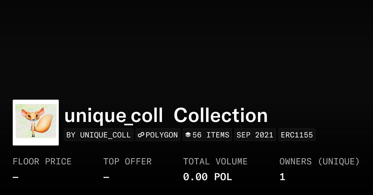 unique_coll Collection - Collection | OpenSea