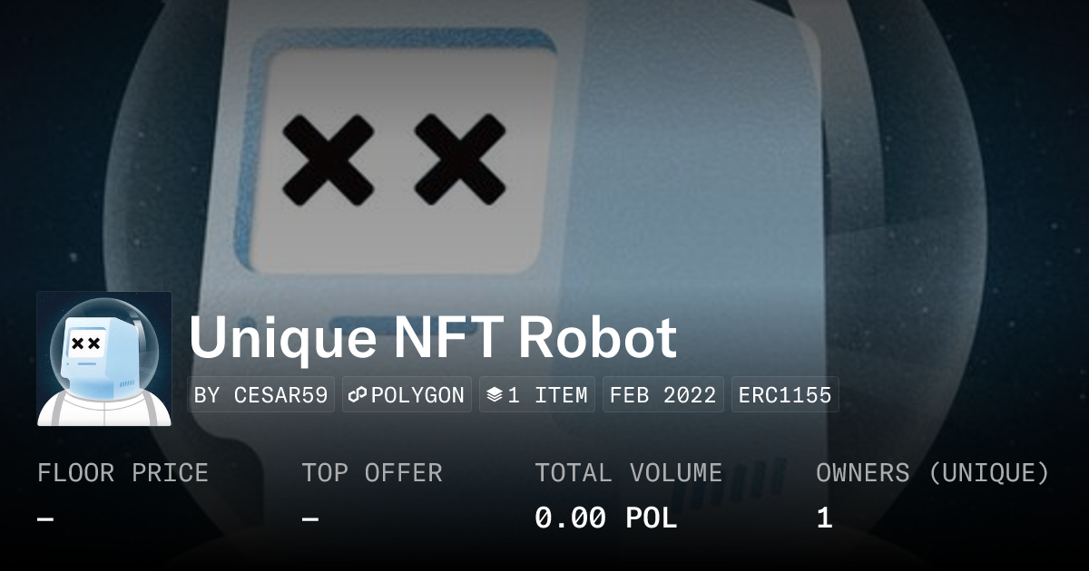 Unique NFT Robot - Collection | OpenSea