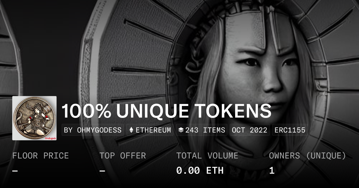 100% UNIQUE TOKENS - Collection | OpenSea
