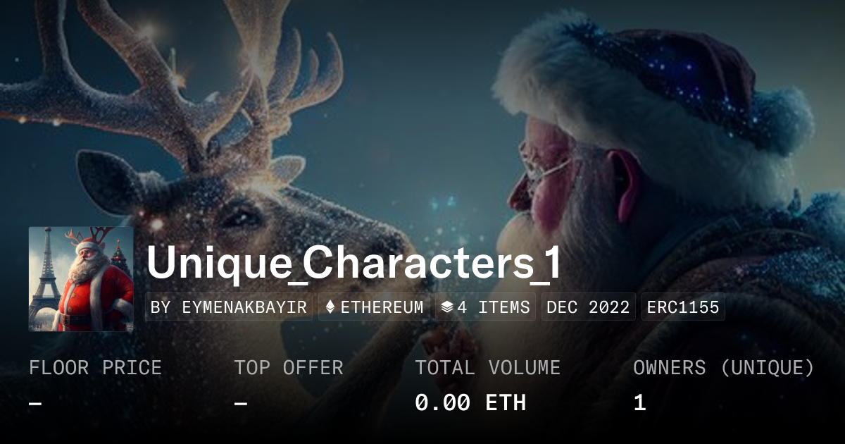 Unique_Characters_1 - Collection | OpenSea