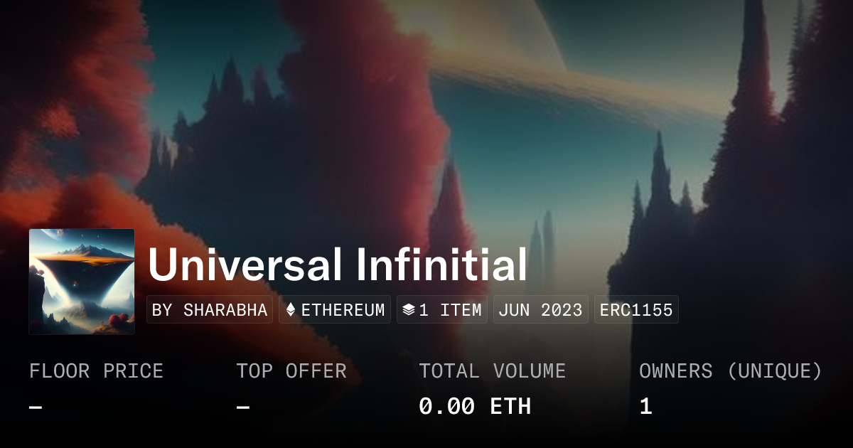 Universal Infinitial - Collection | OpenSea