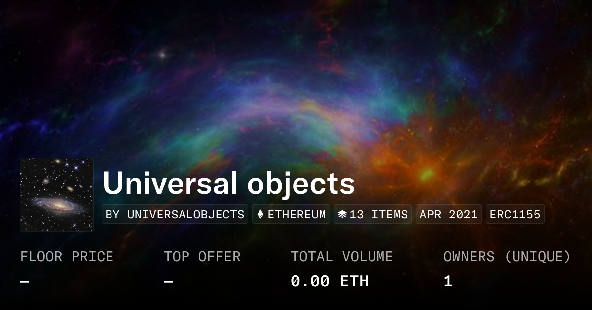 Universal objects - Collection | OpenSea