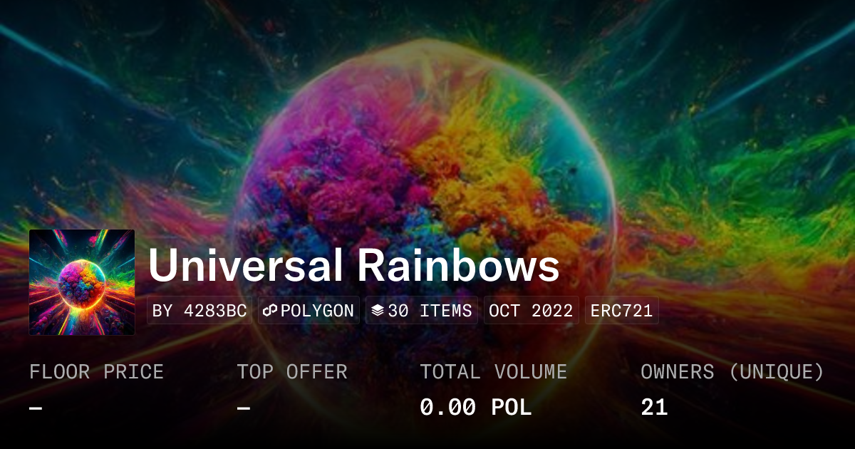 Universal Rainbows - Collection | OpenSea