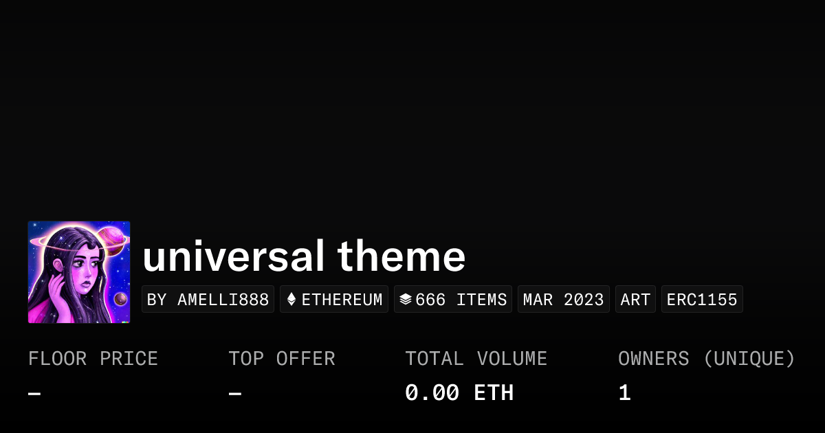 universal theme - Collection | OpenSea