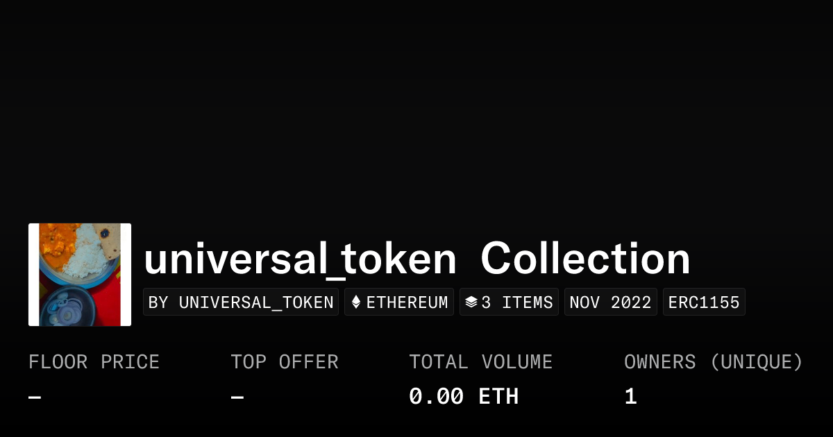 universal_token Collection - Collection | OpenSea