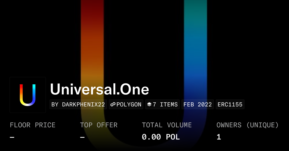 Universal.One - Collection | OpenSea