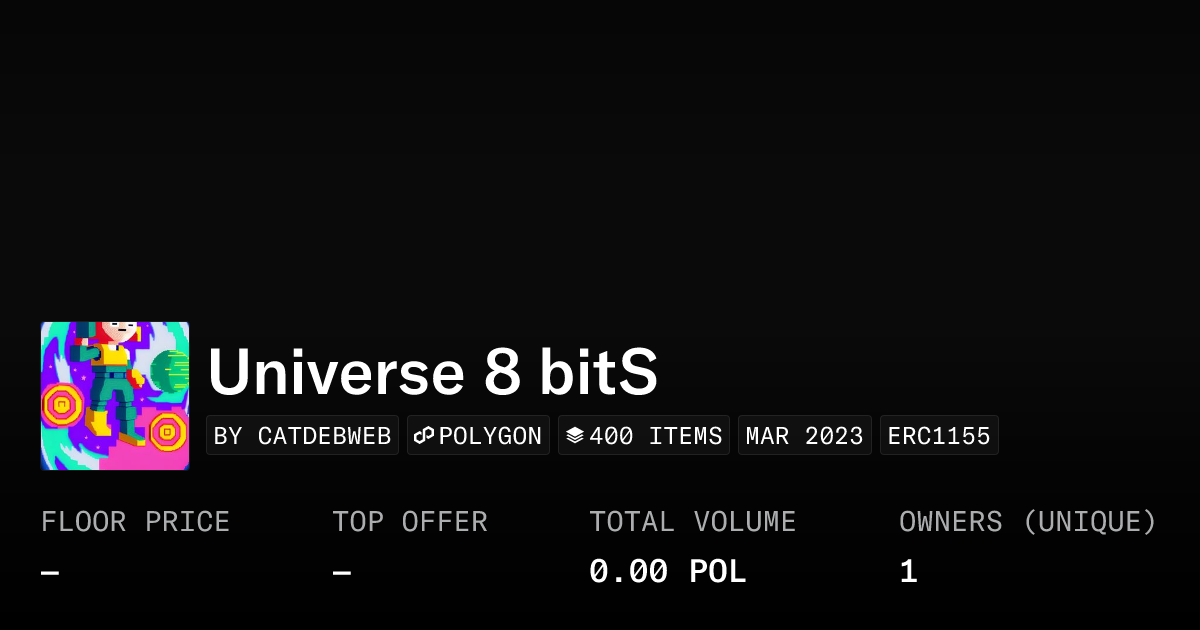 Universe 8 bitS - Collection | OpenSea