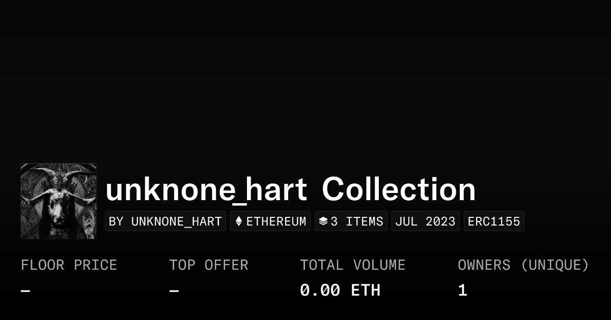 unknone_hart Collection - Collection | OpenSea