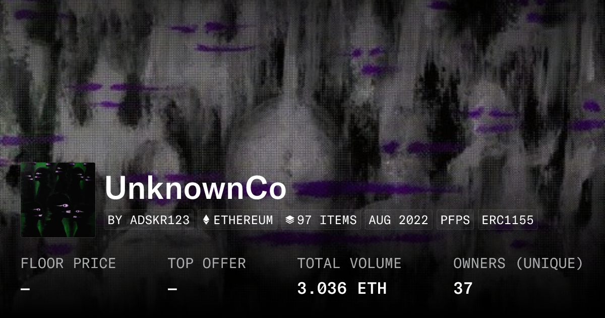 UnknownCo - Collection | OpenSea