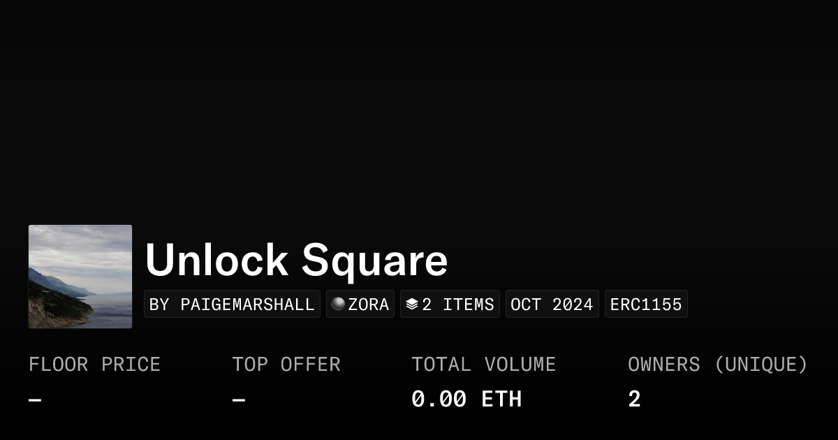 Unlock Square - Collection | OpenSea