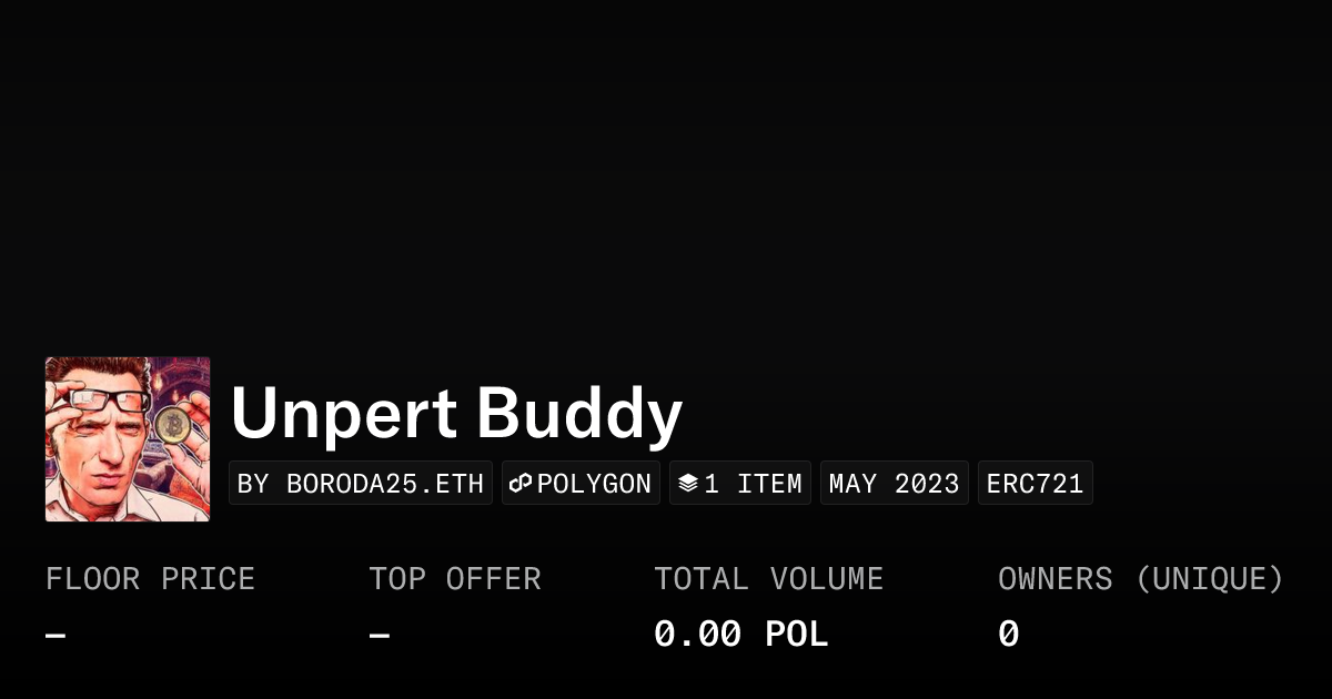 Unpert Buddy - Collection | OpenSea