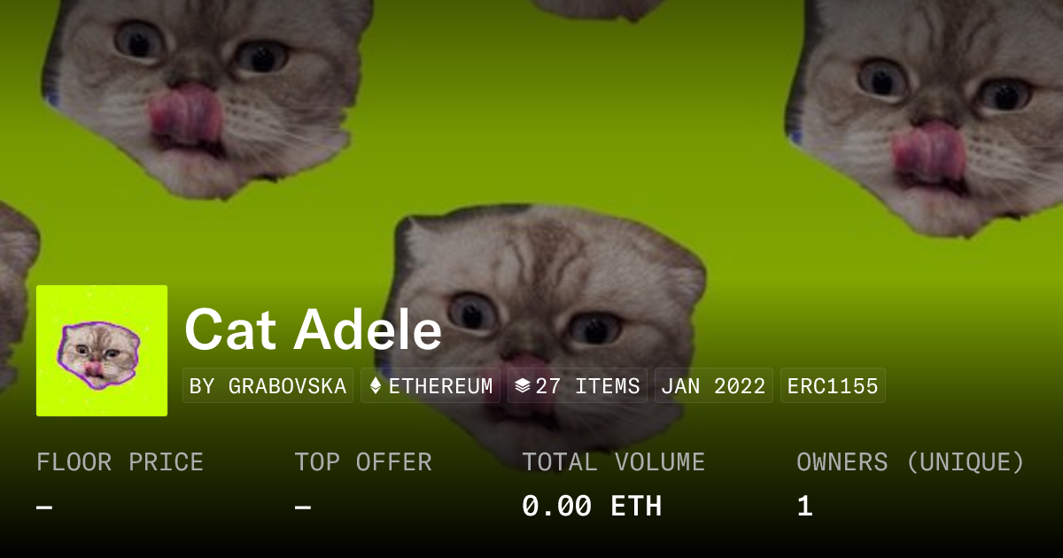 Cat Adele - Collection | OpenSea