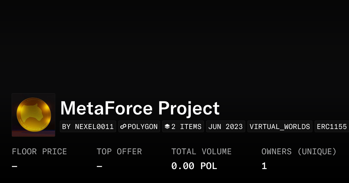 MetaForce Project - Collection | OpenSea