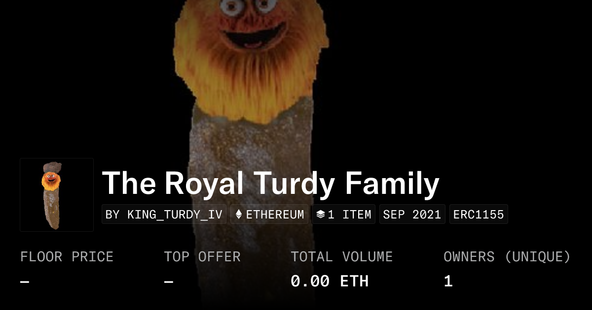 The Royal Turdy Family - Collection | OpenSea