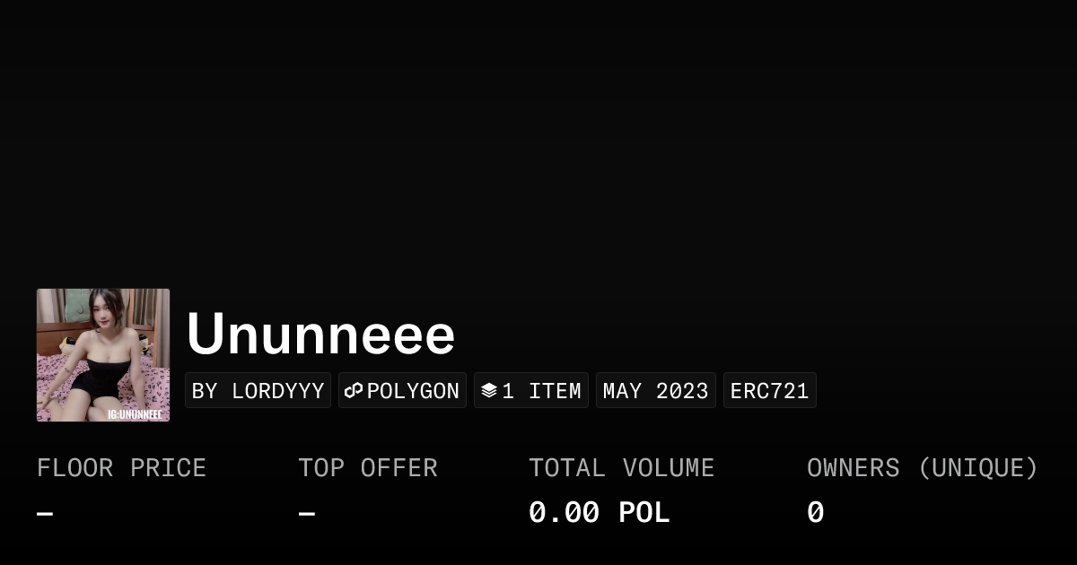 Ununneee - Collection | OpenSea