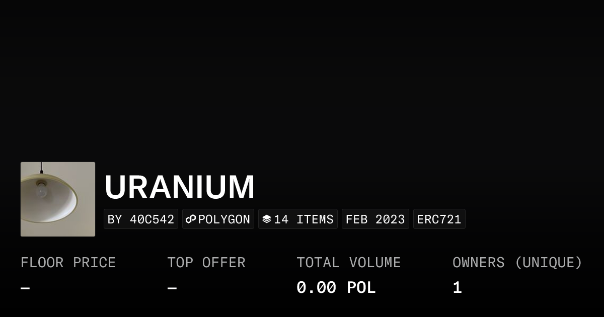 URANIUM - Collection | OpenSea