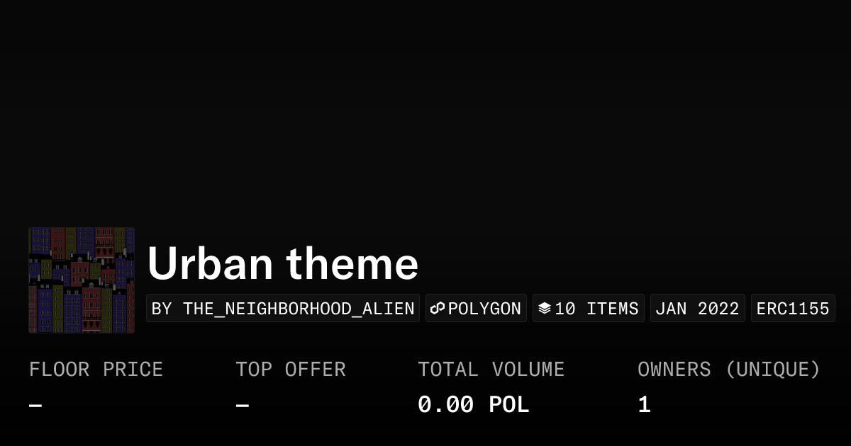 Urban theme - Collection | OpenSea