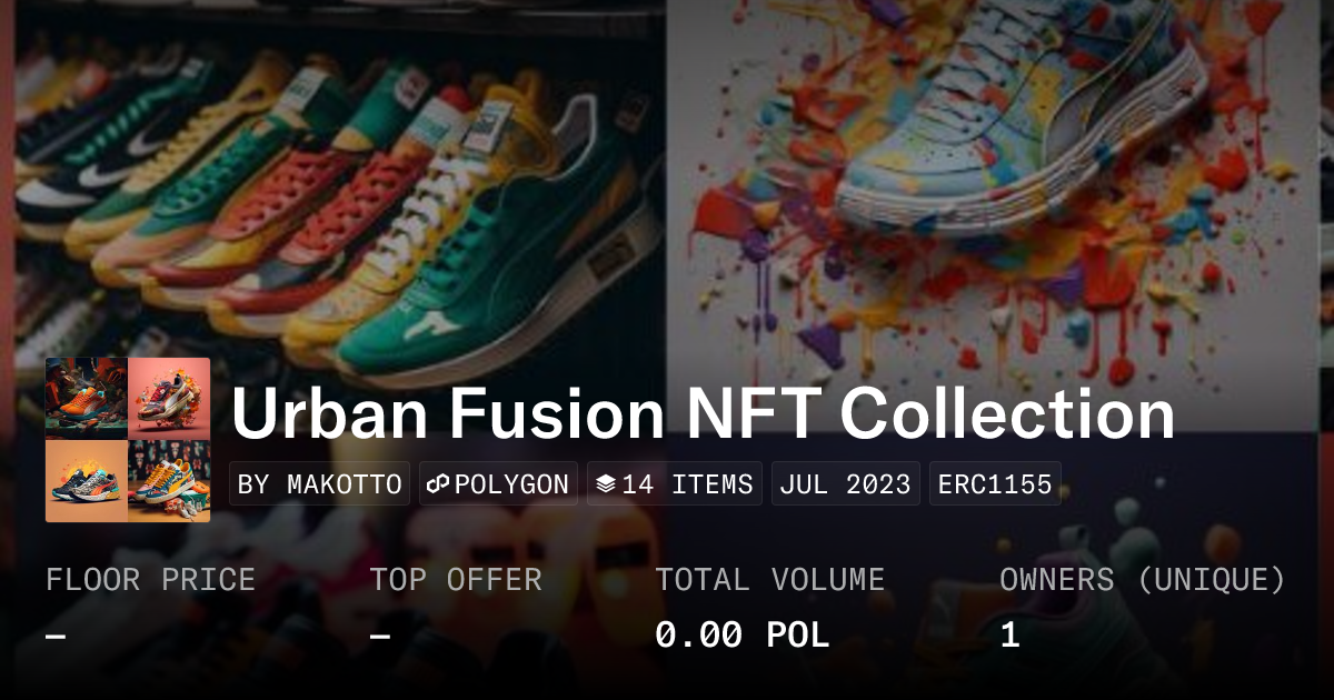Urban Fusion NFT Collection - Collection | OpenSea