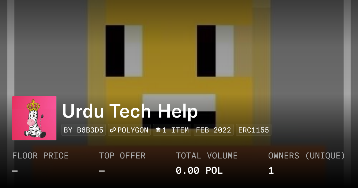 Urdu Tech Help - Collection | OpenSea