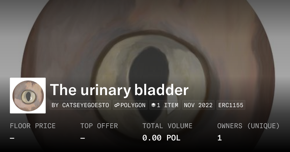 The urinary bladder - Collection | OpenSea