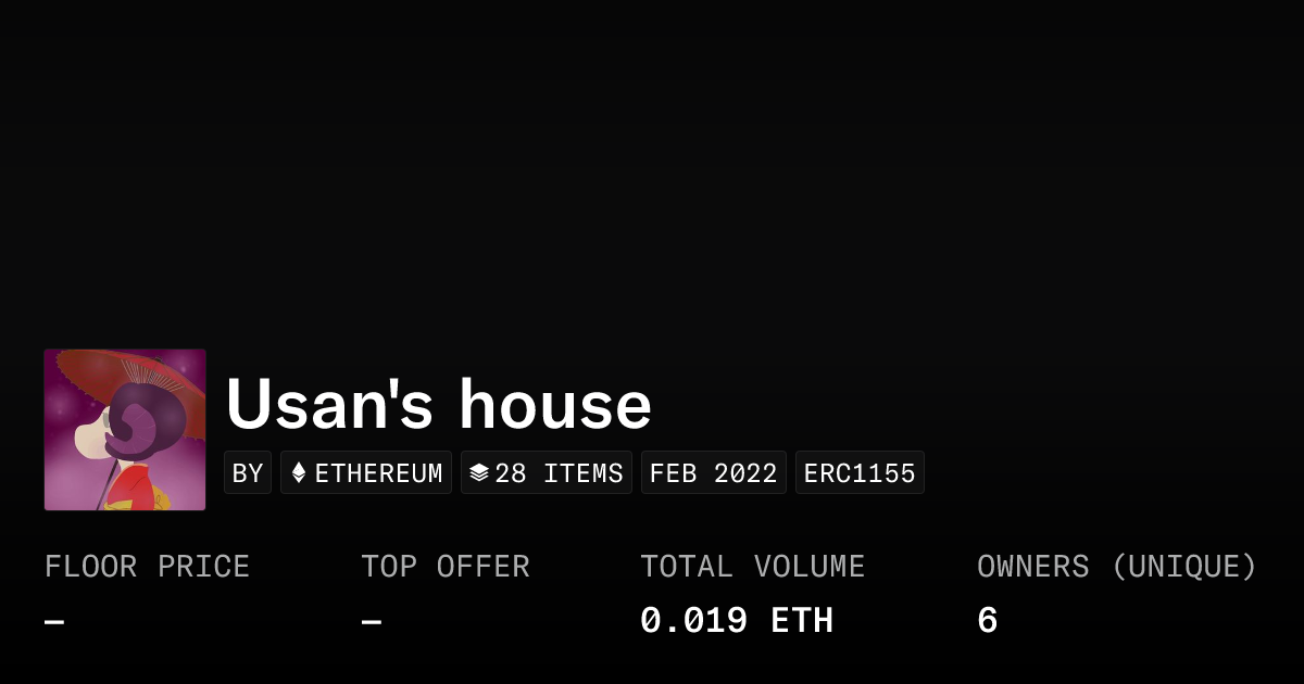 Usan's house - Collection | OpenSea