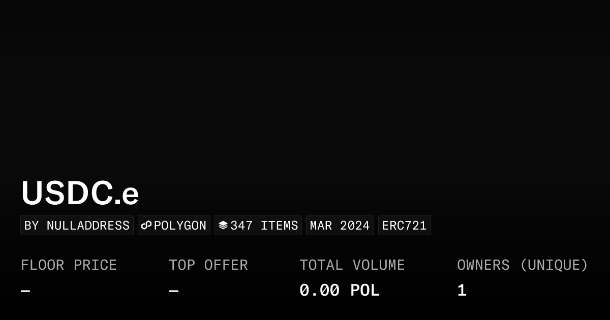 USDC.e - Collection | OpenSea
