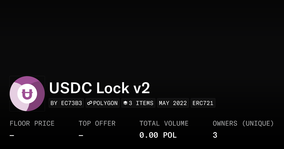USDC Lock v2 - Collection | OpenSea