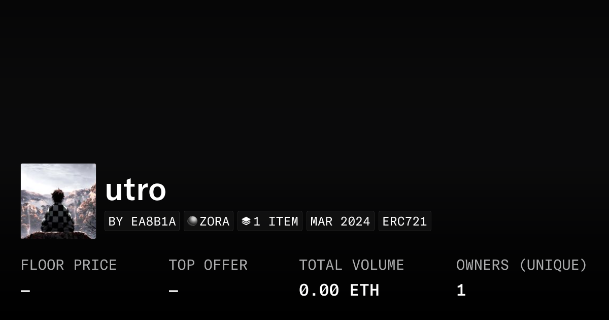 utro - Collection | OpenSea