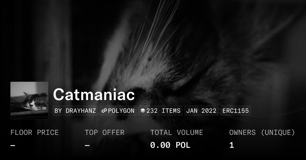 Catmaniac - Collection | OpenSea