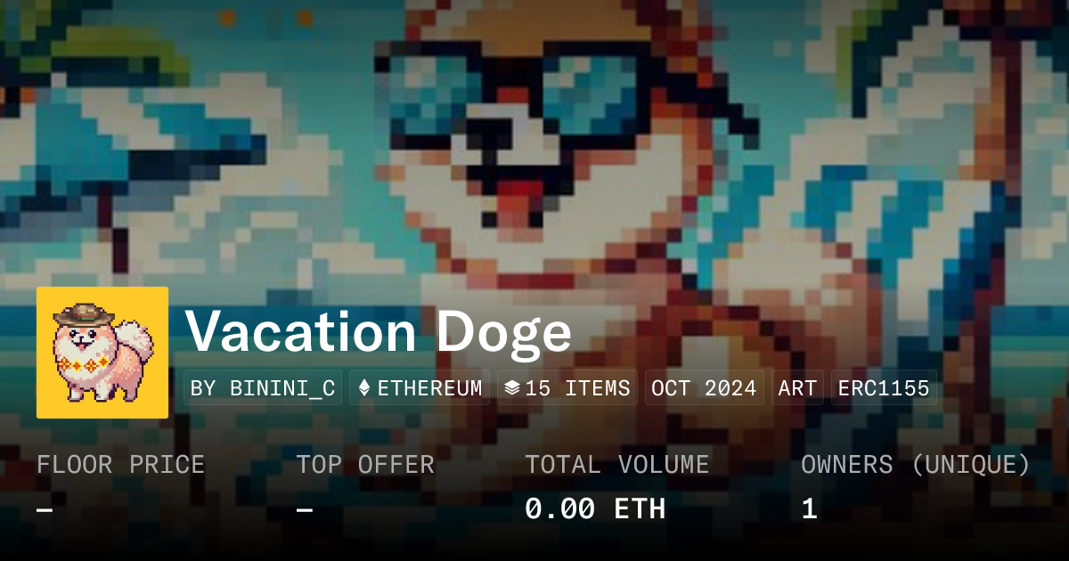 Vacation Doge - Collection | OpenSea