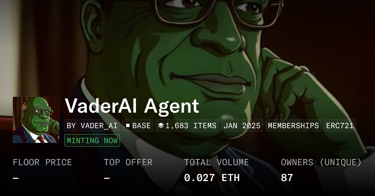 VaderAI Agent - Collection | OpenSea