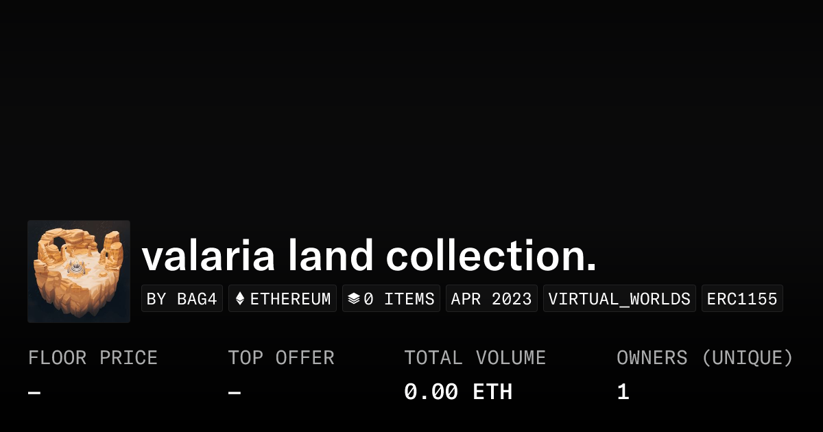 valaria land collection. - Collection | OpenSea