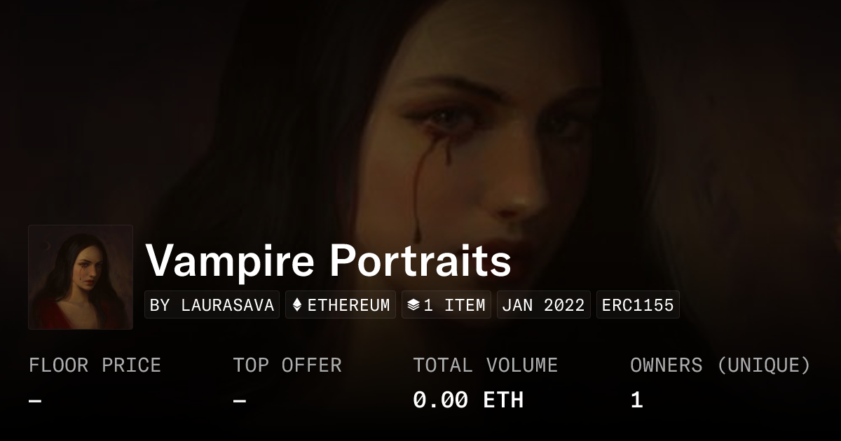 Vampire Portraits - Collection | OpenSea