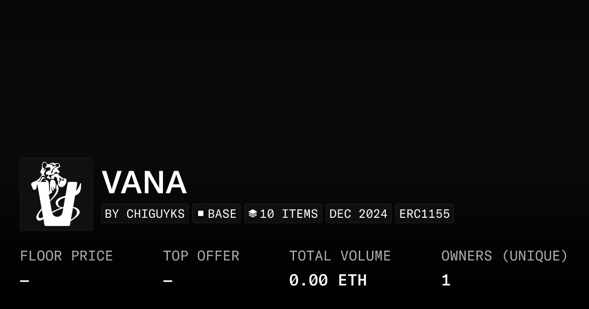 VANA - Collection | OpenSea
