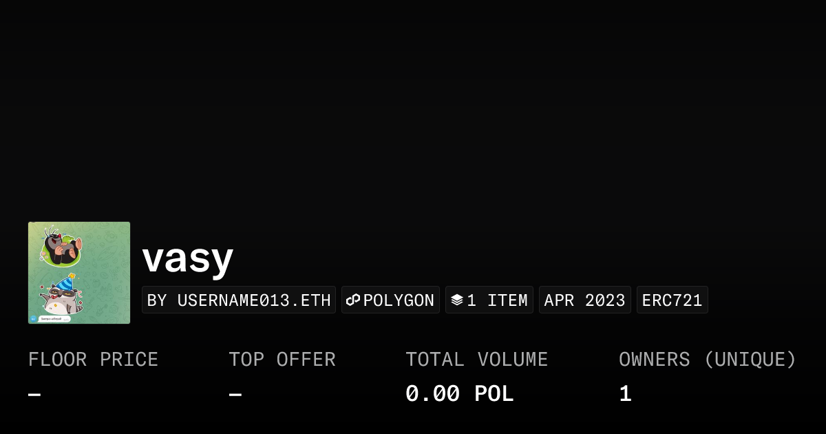 vasy - Collection | OpenSea