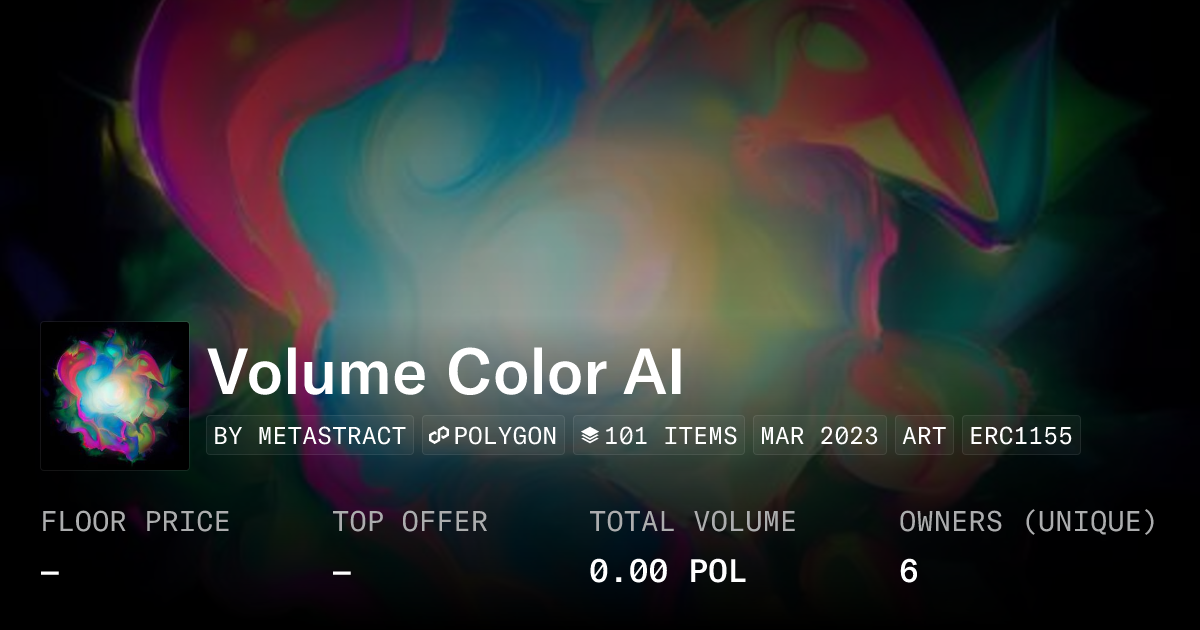 Volume Color AI - Collection | OpenSea