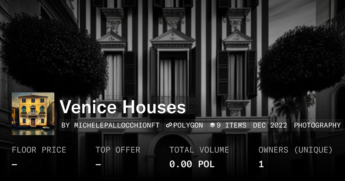Venice Houses - Collection | OpenSea