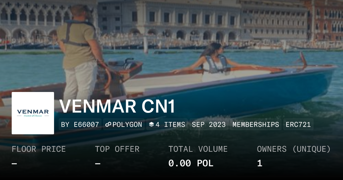 VENMAR CN1 - Collection | OpenSea