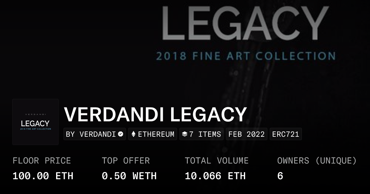 VERDANDI LEGACY - Collection | OpenSea