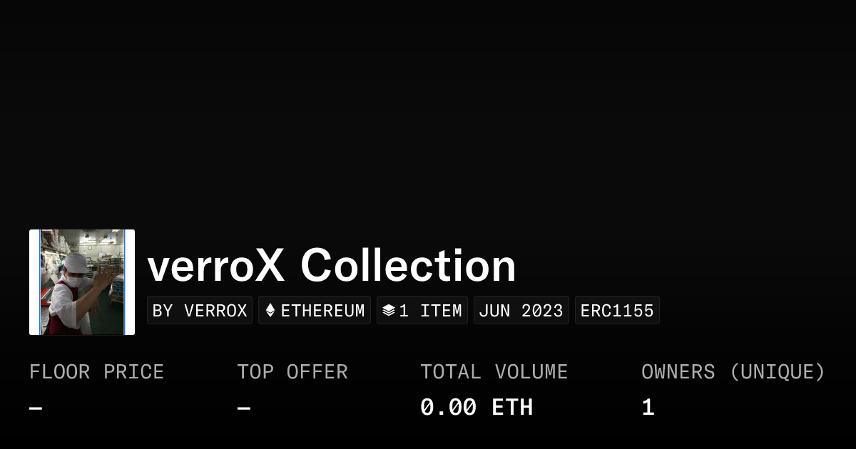 verroX Collection - Collection | OpenSea