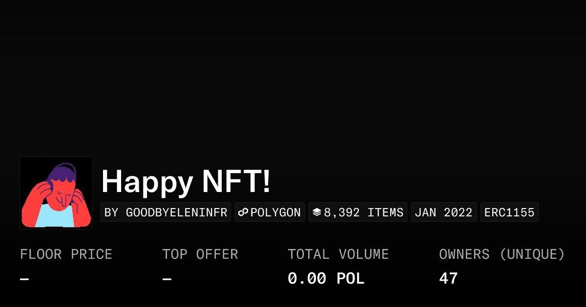 Happy NFT! - Collection | OpenSea