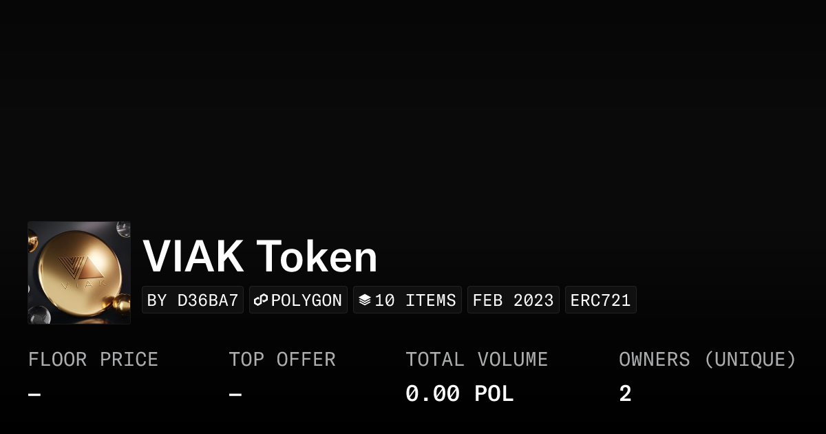 VIAK Token - Collection | OpenSea