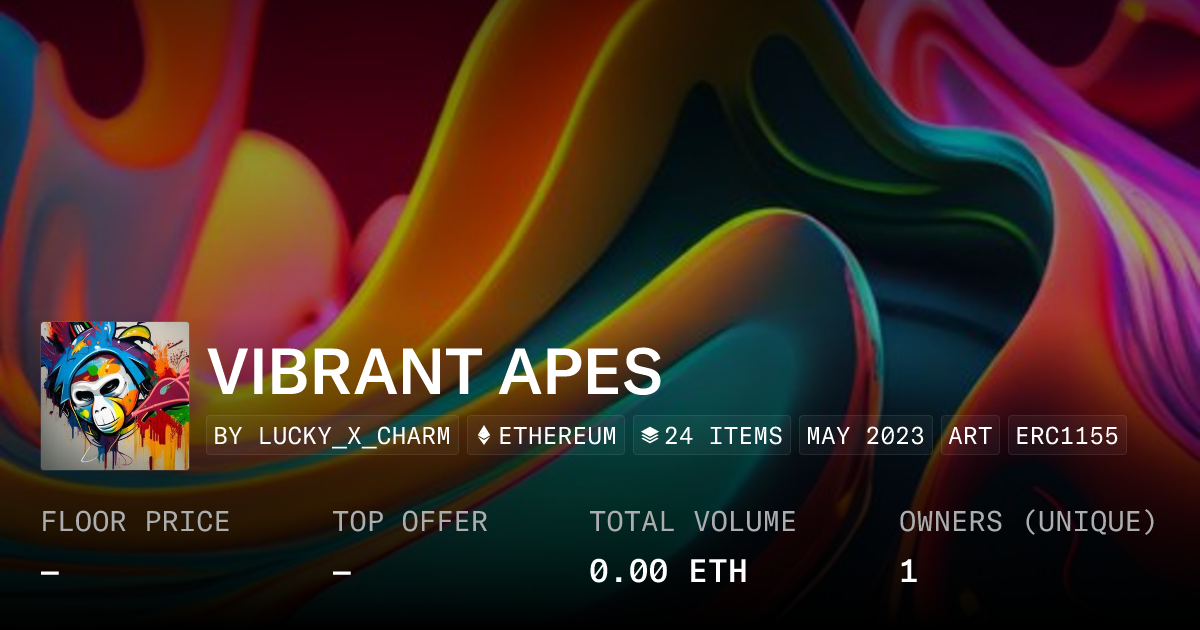 VIBRANT APES - Collection | OpenSea