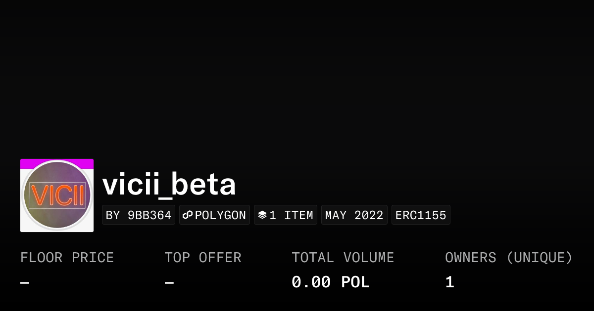 vicii_beta - Collection | OpenSea