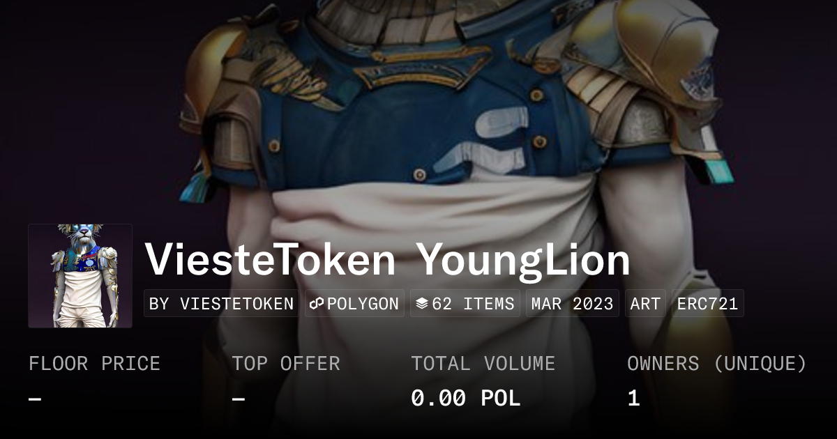 ViesteToken YoungLion - Collection | OpenSea